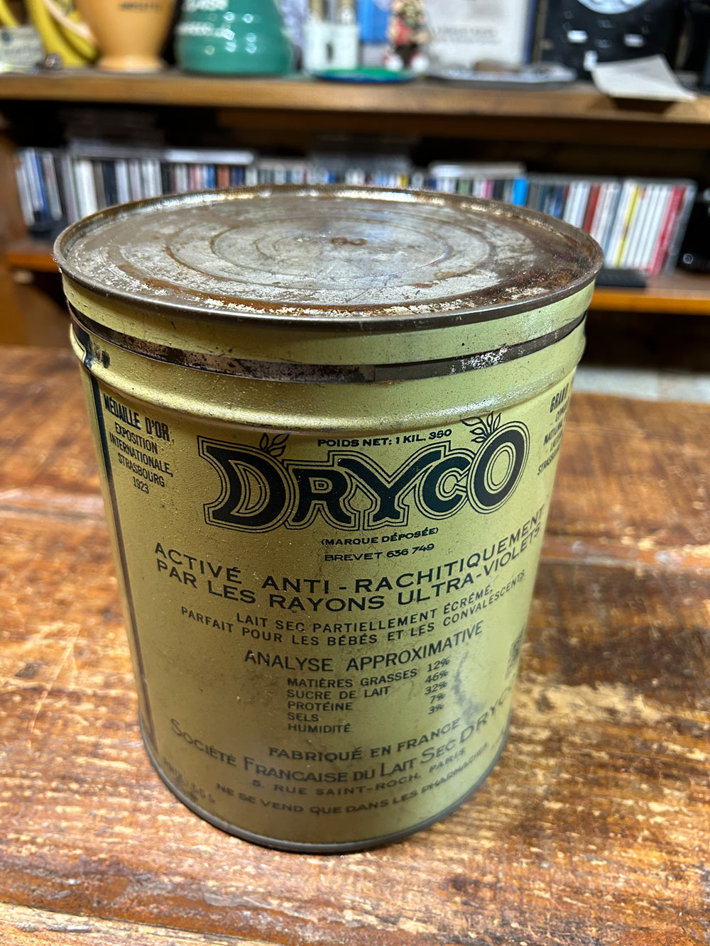 Boite métal grand modèle DRYCO 1930 objet rétro vintage – BROCANTETENDANCE